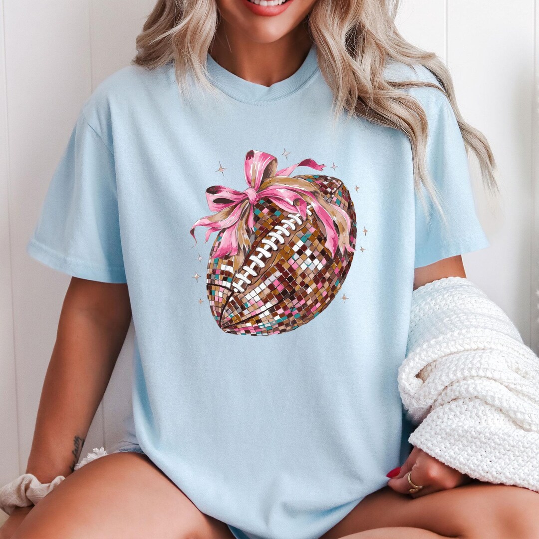 Disco Football Comfort Colors, Football Shirt, Disco Football With ...