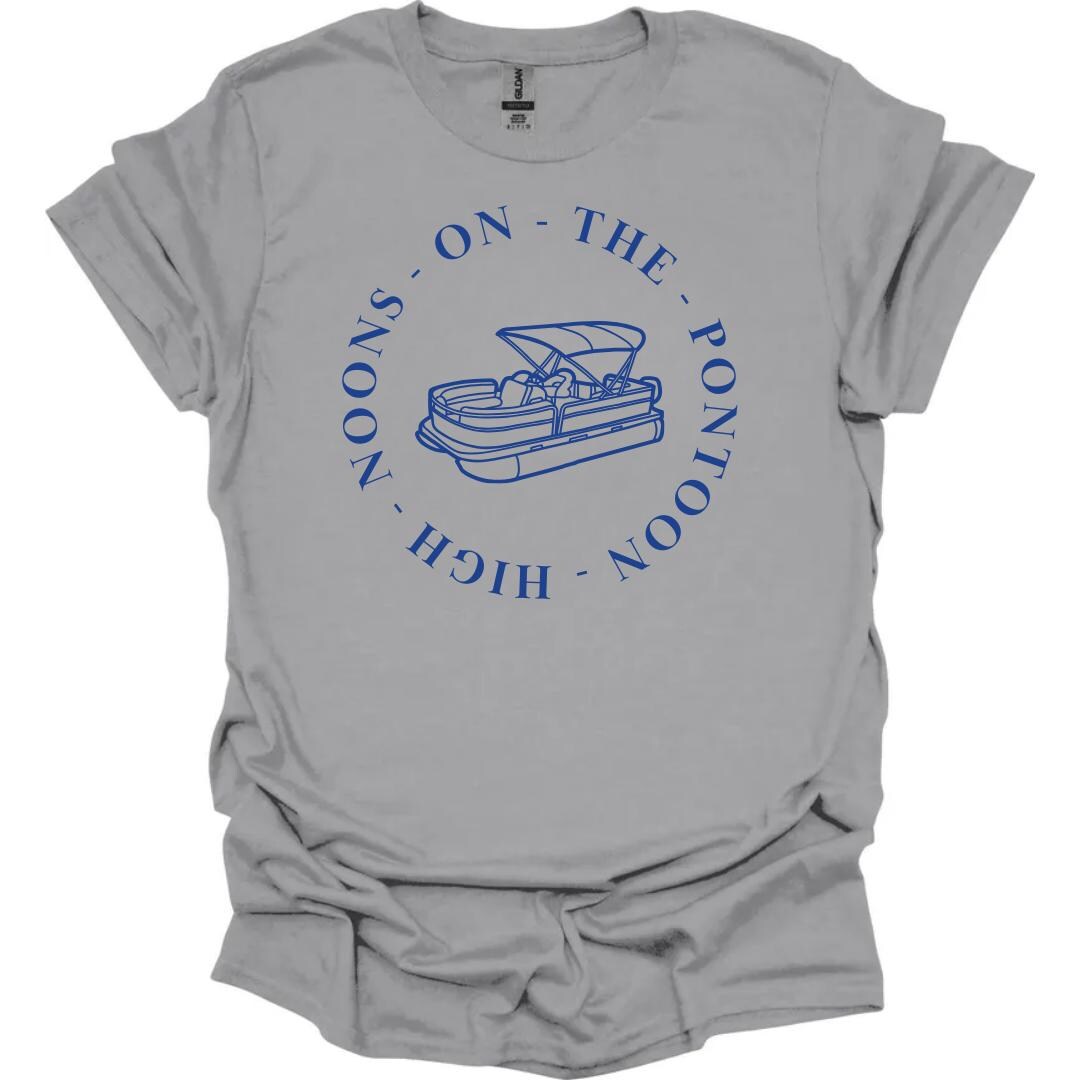 High Noon Drinking Shirt, Pontoon Boat Shirts, Personalized Vacation ...
