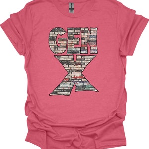 Gen X, 80s Rock Cassettes, Gen X Cassettes Shirt, Retro Gen X T-shirt ...