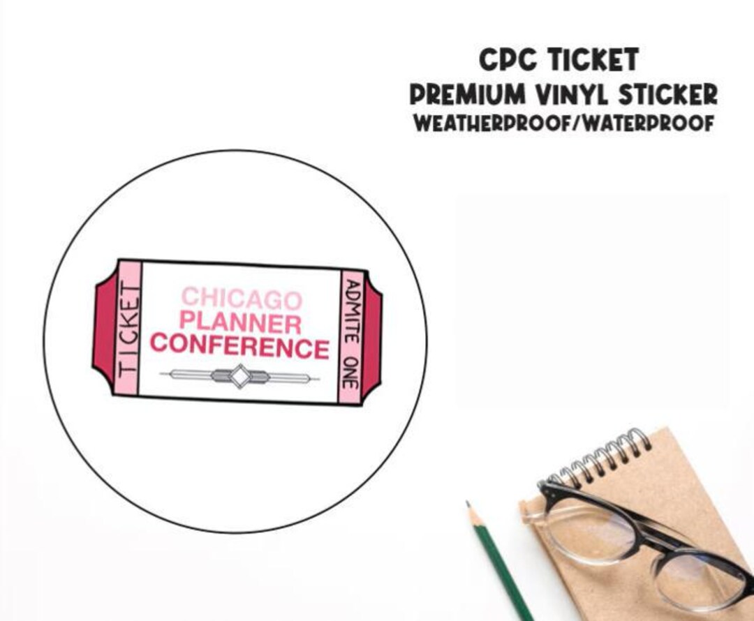 CPC Ticket Vinyl Stickers | 2024 CPC Merch | Conference Sticker ...
