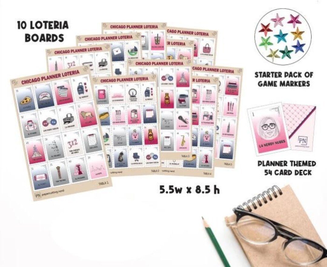 Chicago Planner Loteria | CPC Merch | Mexican Bingo | Chicago Loteria ...