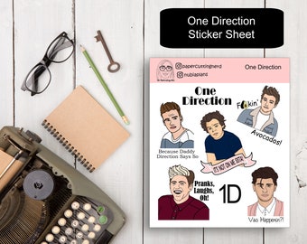 One Direction Stickers Harry Styles Louis Tomlinson Niall Horan Zayn ...