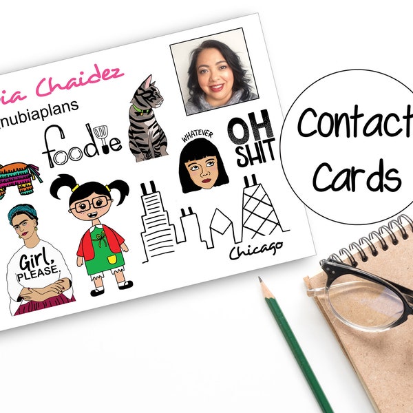 Contact Cards - Etsy