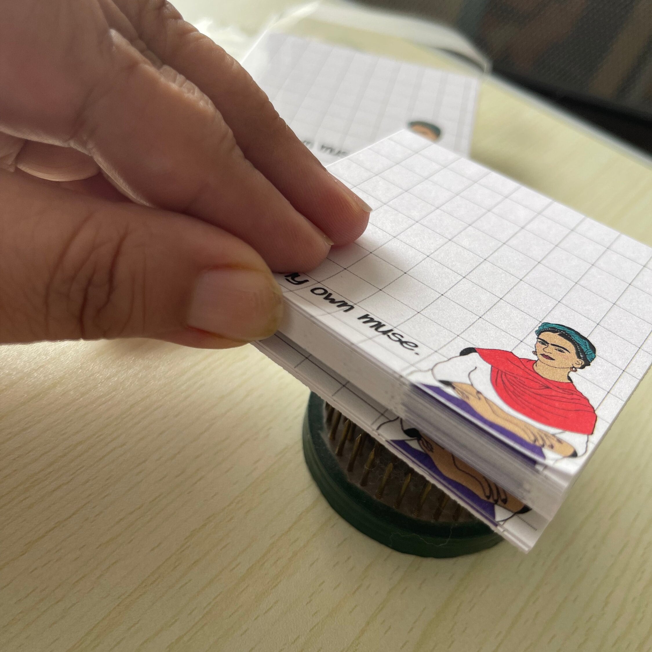 Sticky Notes Stationery Post-it Note Note Pad Frida - Etsy