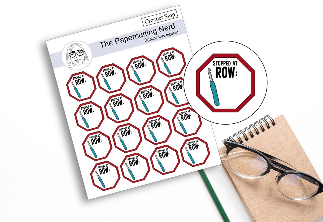 TS-001 | Crochet Counter | Row Counter| Fiber Arts | Planner Sticker ...