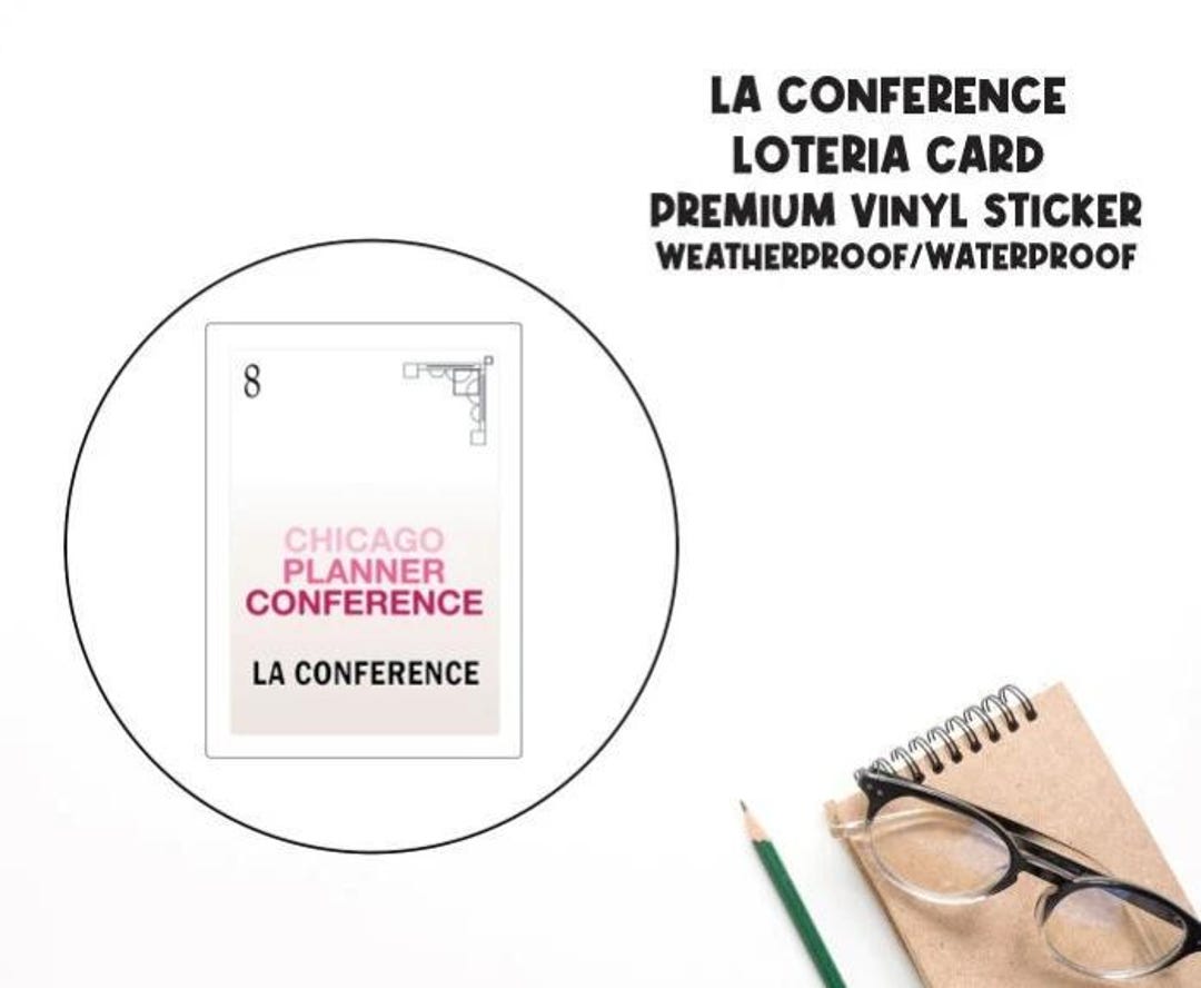 La Conference Loteria Card Vinyl Stickers | Mexican Bingo | CPC Merch ...