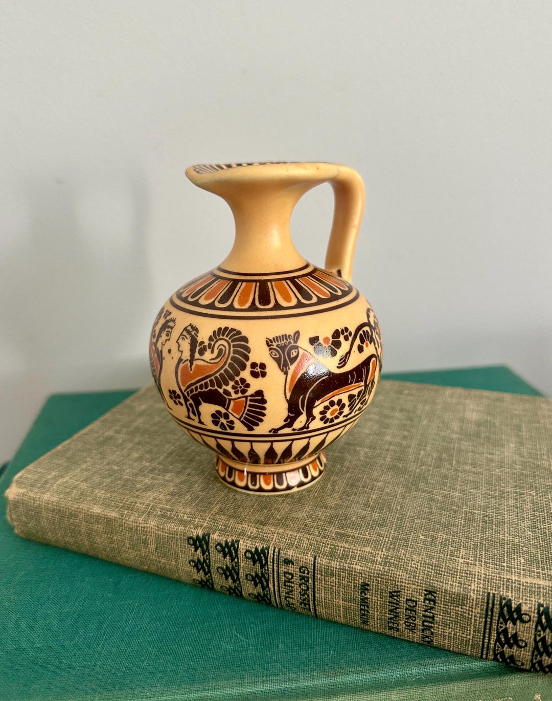 Vintage Hand Made Greek Reproduction Pottery Vase by D. Vassilopoulos ...
