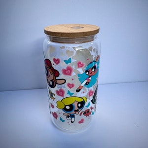 Powerpuff Girls Glass Cup - Etsy