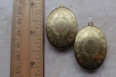 Brass Oval Etched Cameo Locket Oval Pendant - Etsy