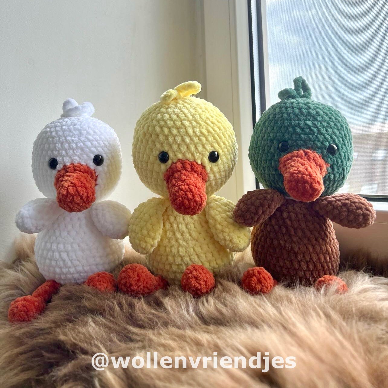 Duck Crochet Pattern PDF - Duck Amigurumi - Mallard and Goose Crochet ...