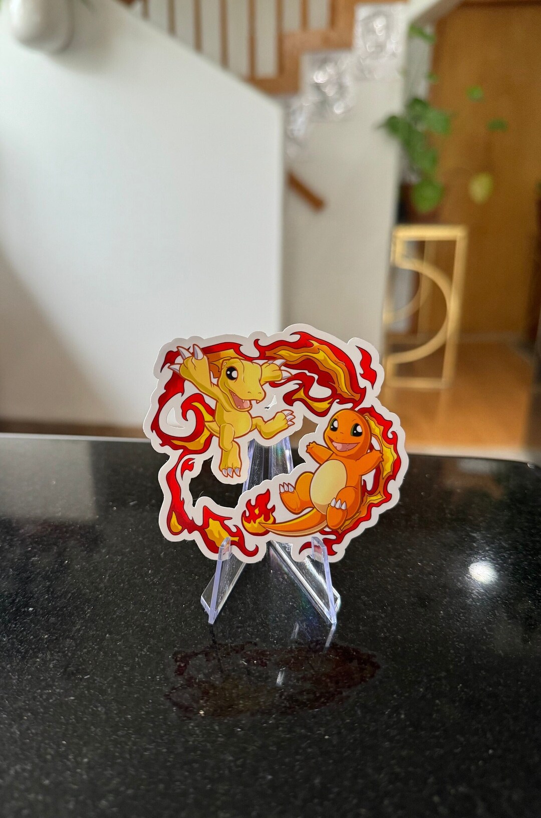 Charmander & Agumon Sticker human Artist No AI Pokemon X Digimon - Etsy