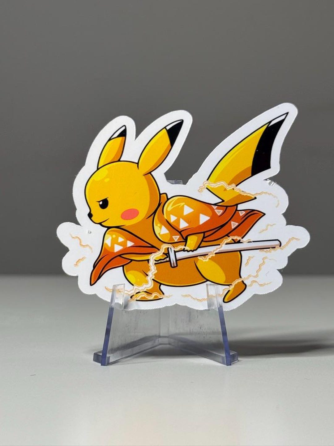 Zenitsu Pikachu Sticker - Etsy