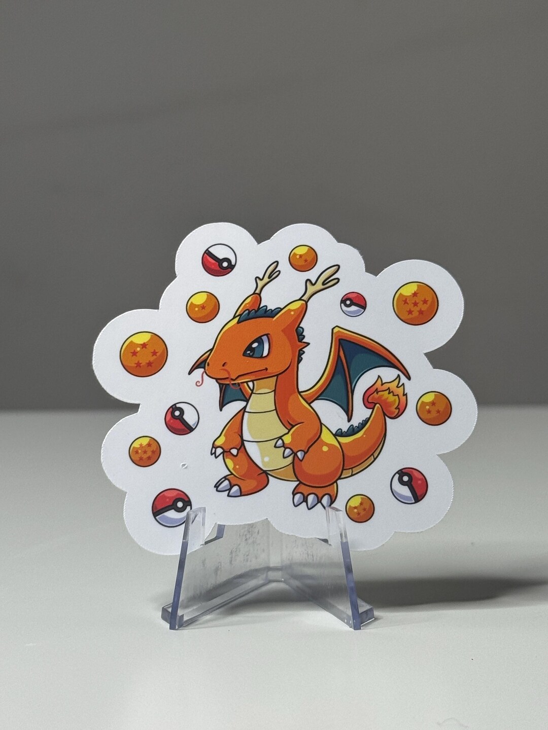 Shenron X Charizard Sticker - Etsy