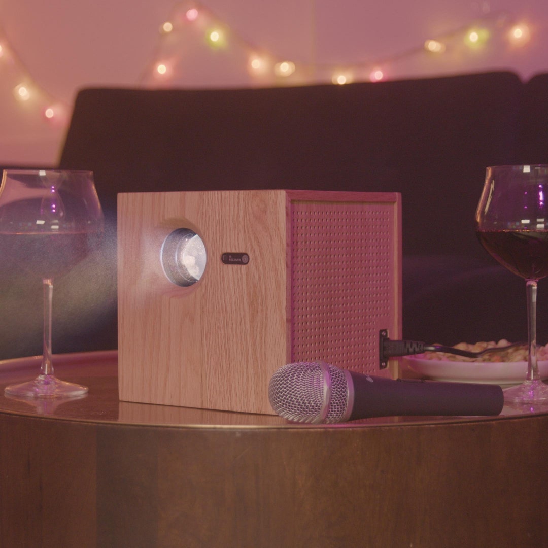 Aesthetic Wooden 4k Projector for Home Theater Oak Wood Projector for ...