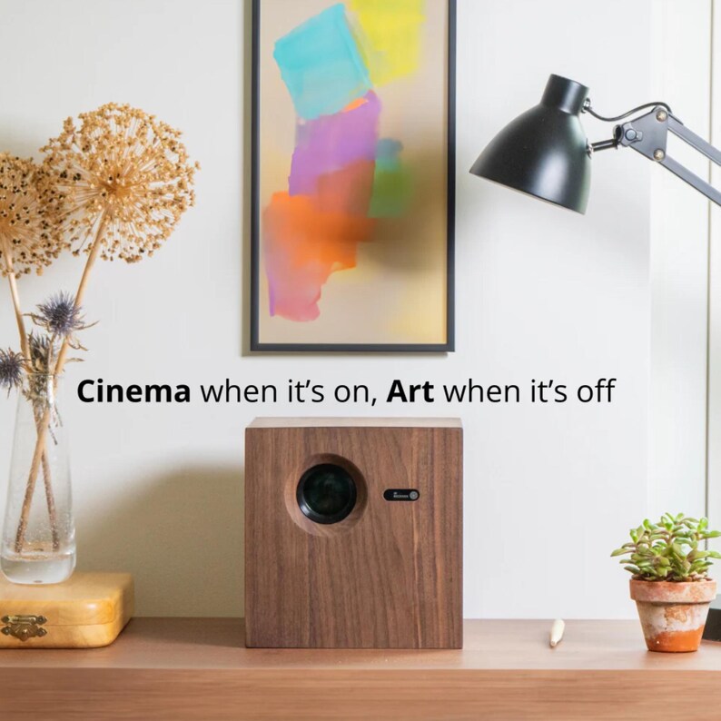 Aesthetic Wooden 4k Projector for Home Theater | Patent Danish Design ...