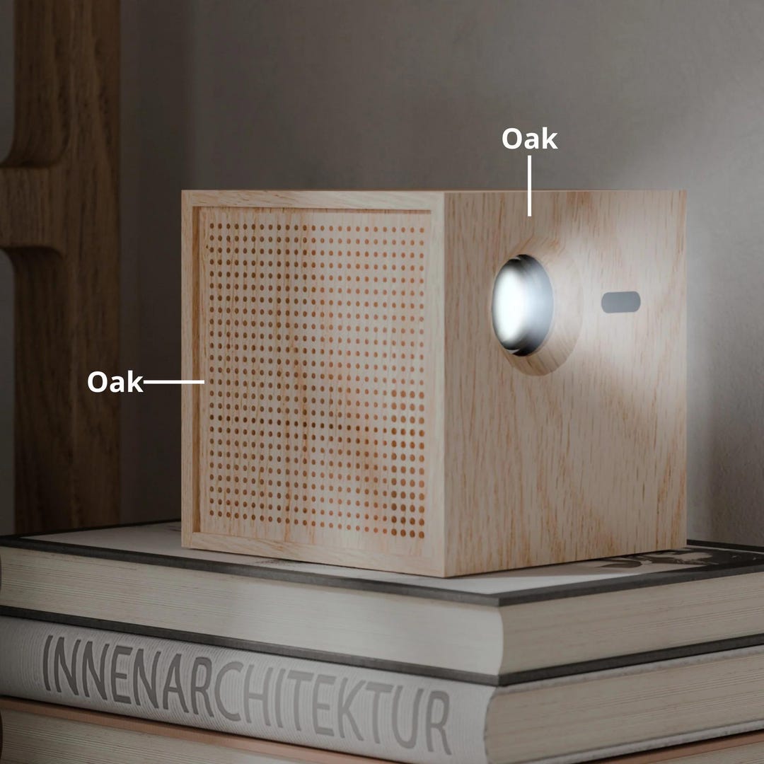 Aesthetic Wooden 4k Projector for Home Theater | Patent Danish Design ...