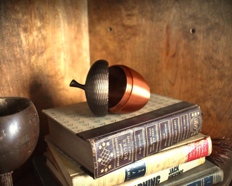 Large Acorn Storage Container: Cottagecore Nature Cache Box - Etsy