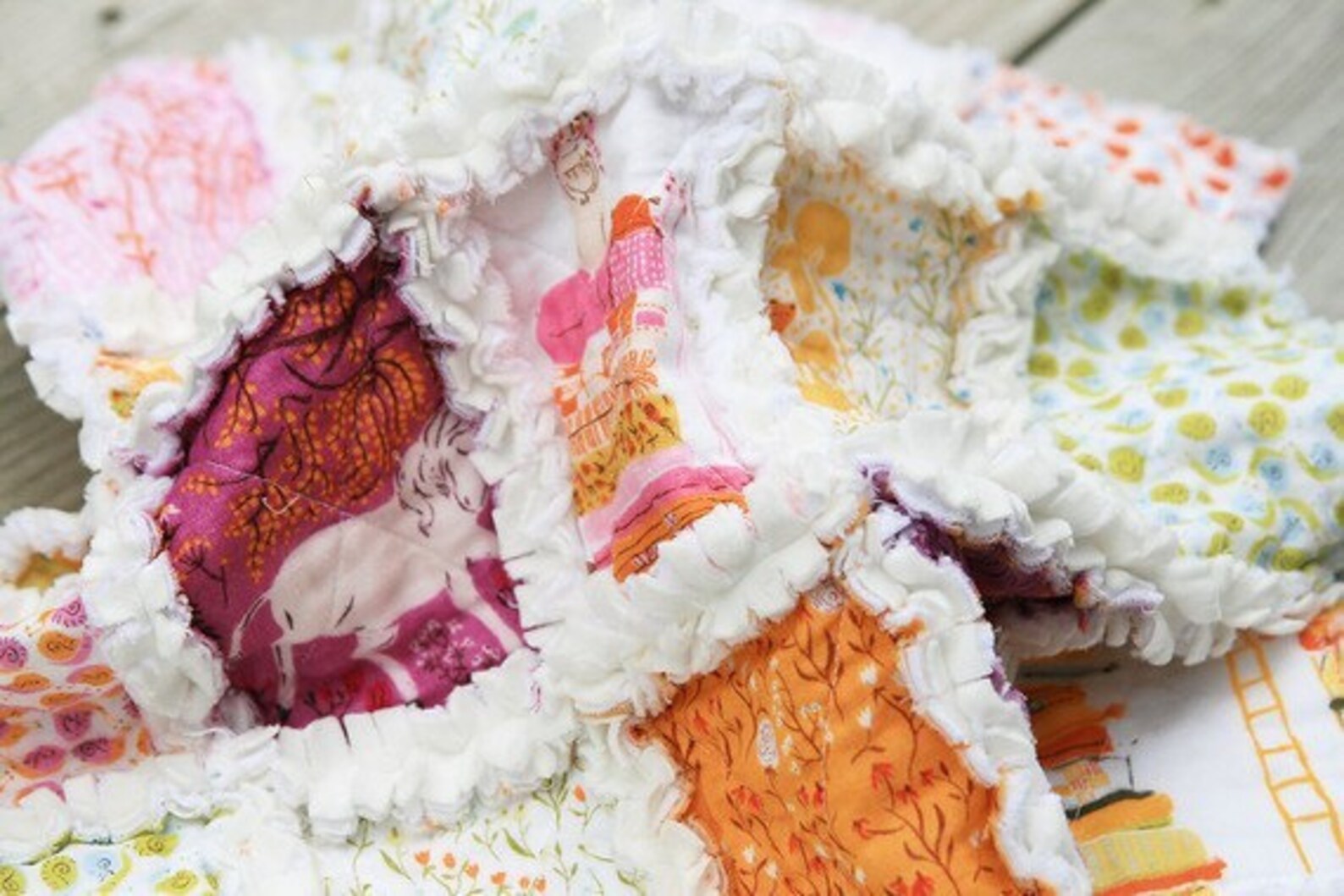 Sewing Pattern Rag Quilt Instructions - Etsy