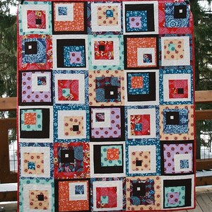 Modern Quilt Pattern - Off-centered Squares - PDF - Etsy