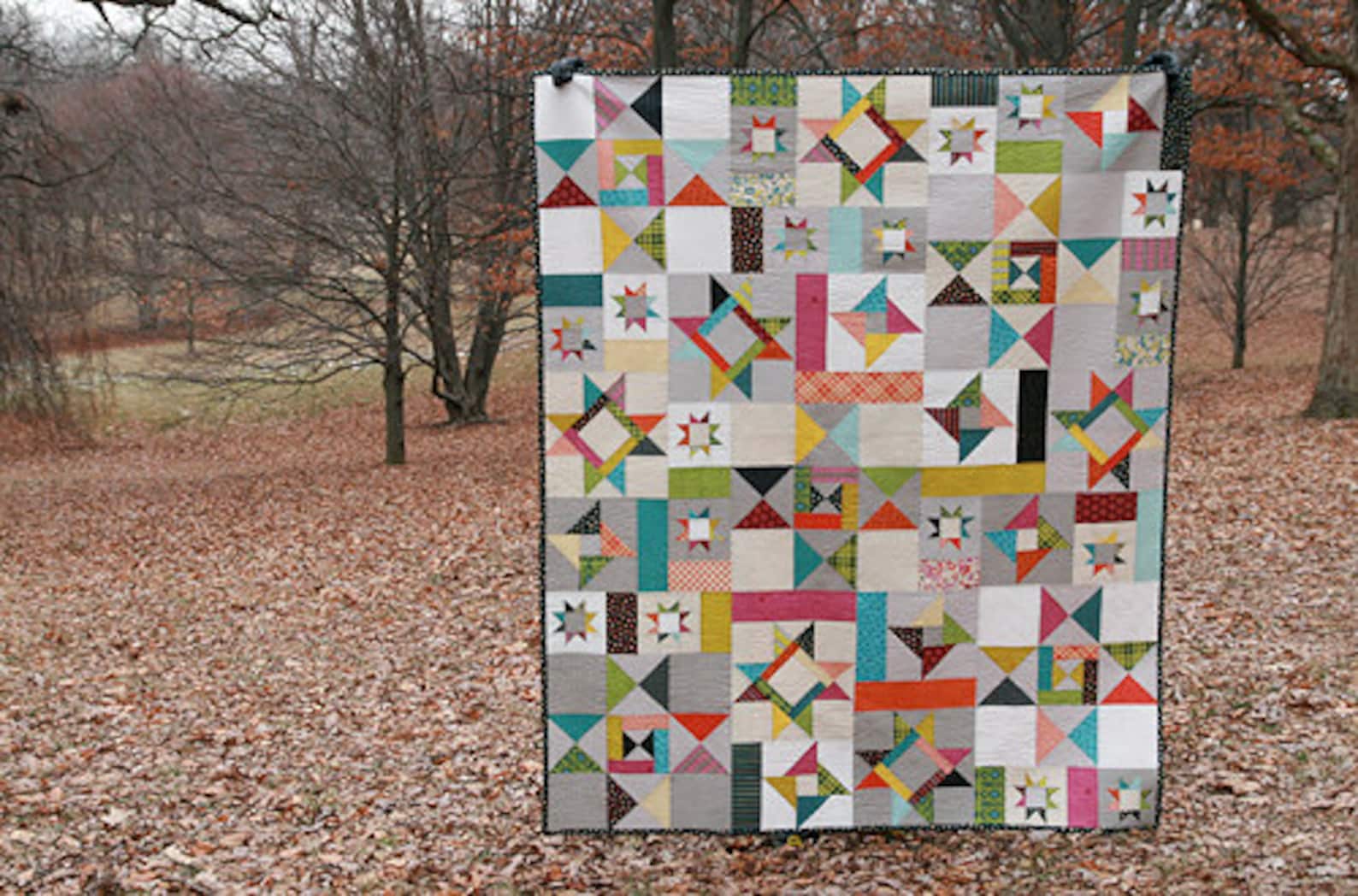 Modern Quilt Pattern - Starfall - PDF - Etsy