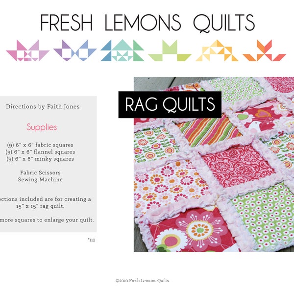 Rag Quilt Pattern - Etsy