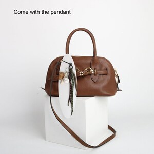 Leather Shoulder Bag, Women's Top Handle Bag, Retro Style Shoulder Bag ...