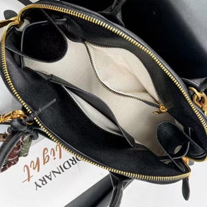 Leather Shoulder Bag, Women's Top Handle Bag, Retro Style Shoulder Bag ...