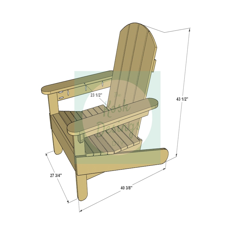 DIY Outdoor Chair Plans, Garden Chair Plans, Outdoor Furniture, PDF ...