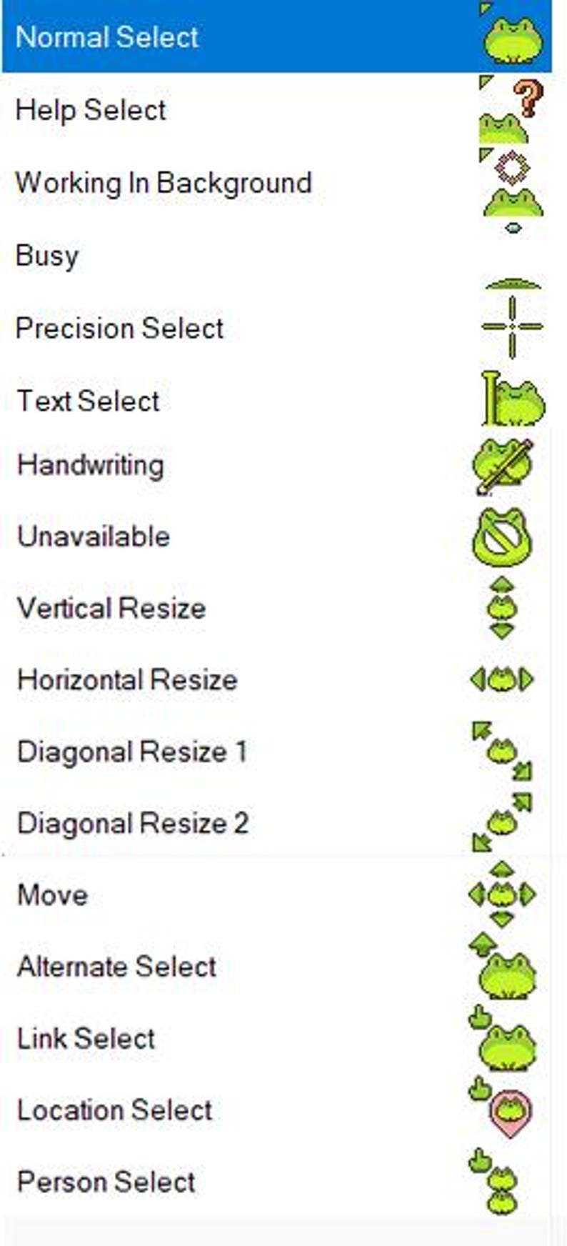 ANIMATED CURSOR - FROGS! 32px, 3 Variations! - Etsy