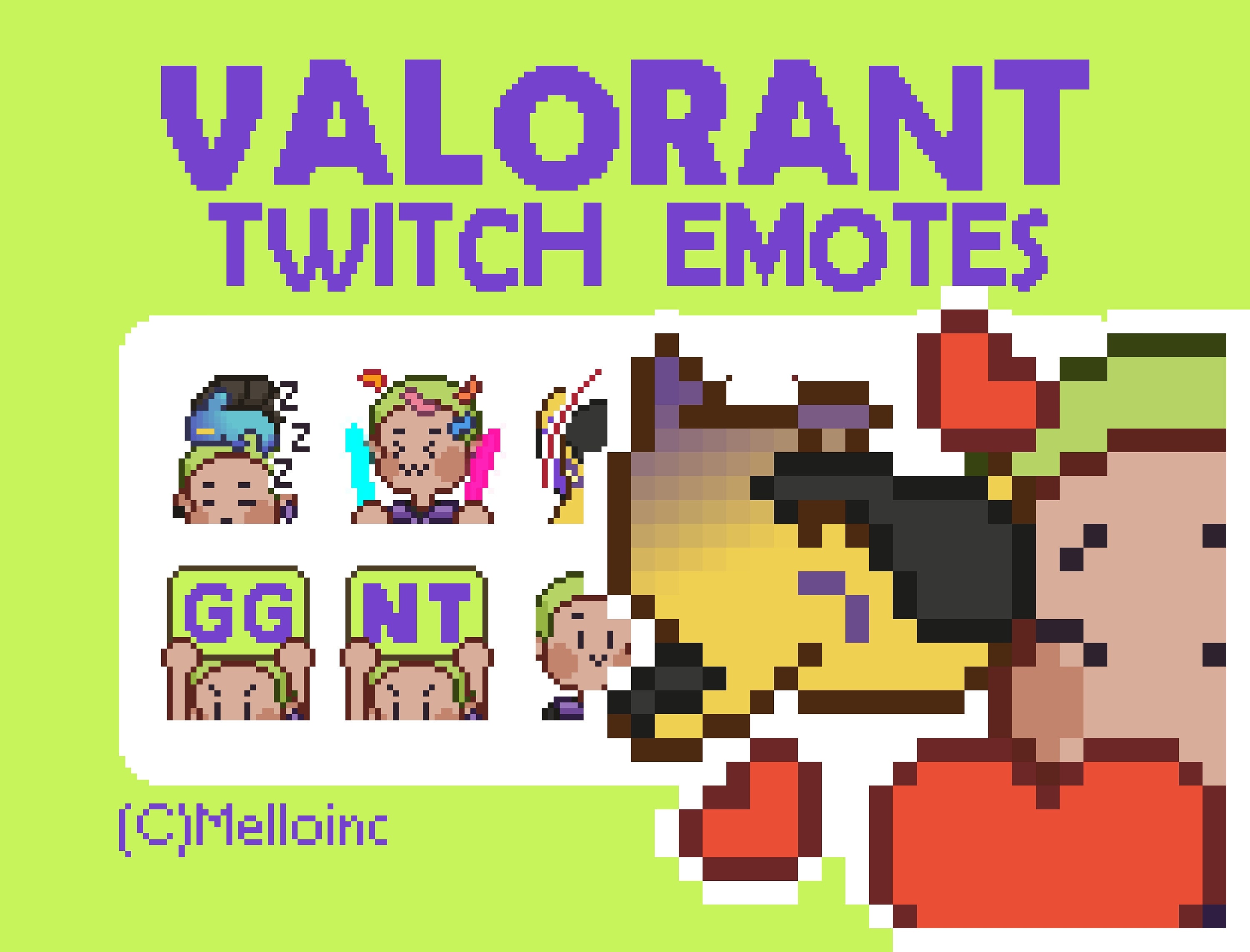 Valorant Gekko Pixel Emotes Twitch Emotes / Discord Emotes / Twitch ...