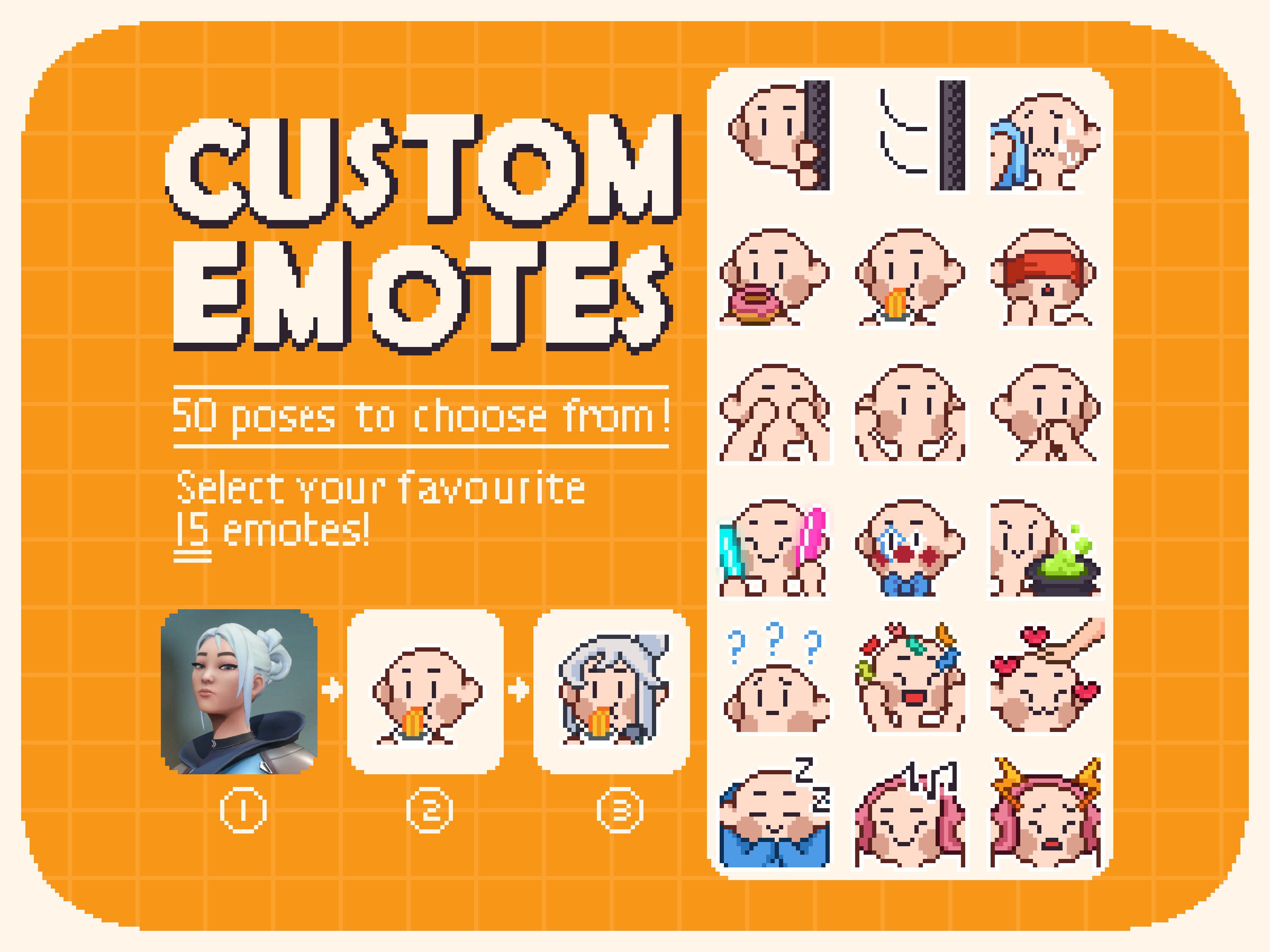 15 QUALITY CUSTOM Pixel Emotes - Twitch Emotes / Twitch Badges / Static ...