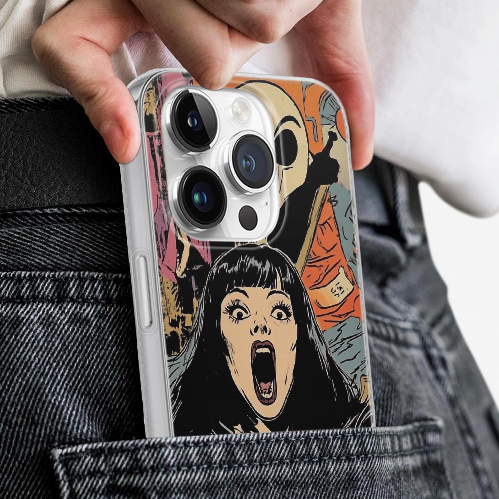 Halloween Spooky Scream Phone Case Horror Movie Comics Cover for iPhone ...