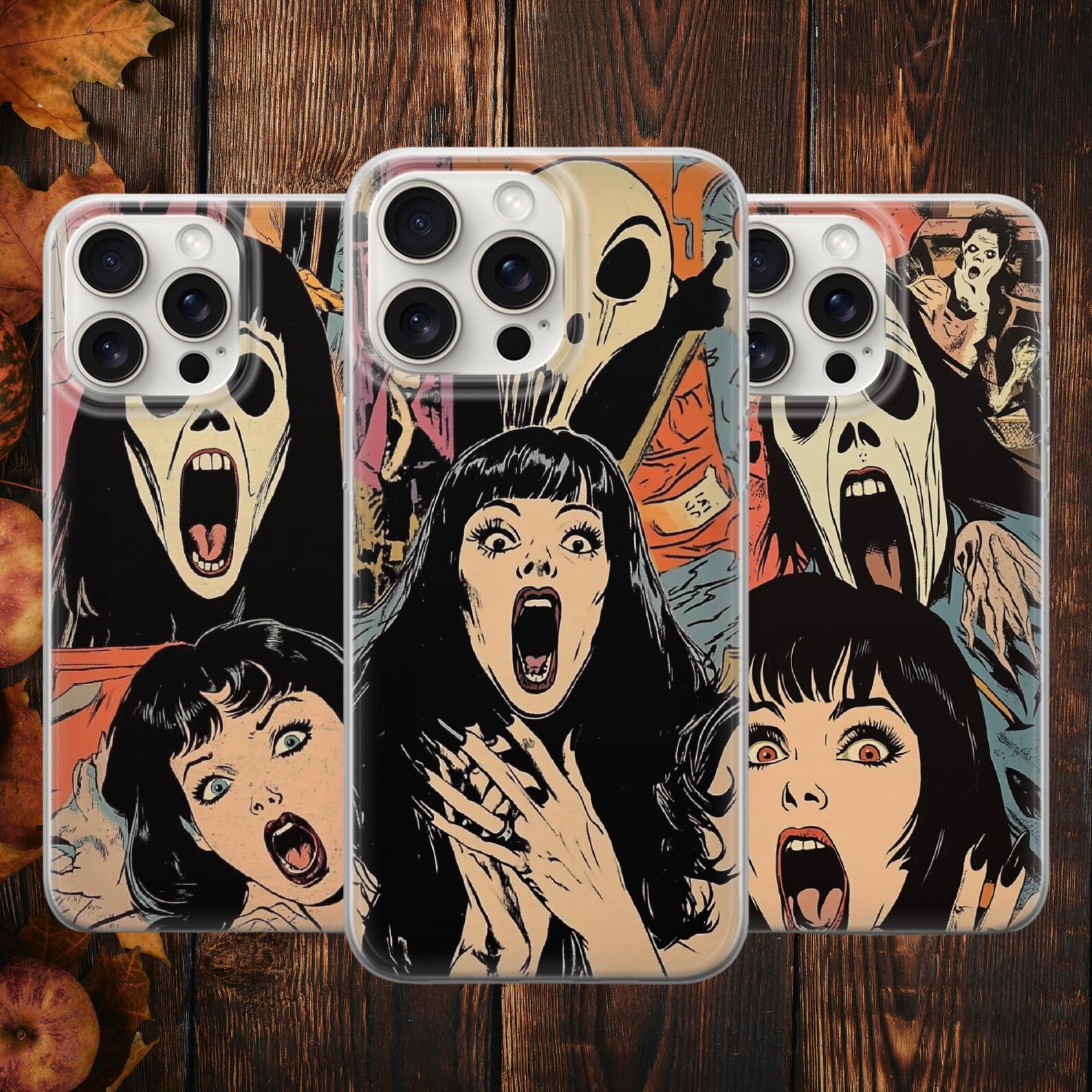 Halloween Spooky Scream Phone Case Horror Movie Comics Cover for iPhone ...