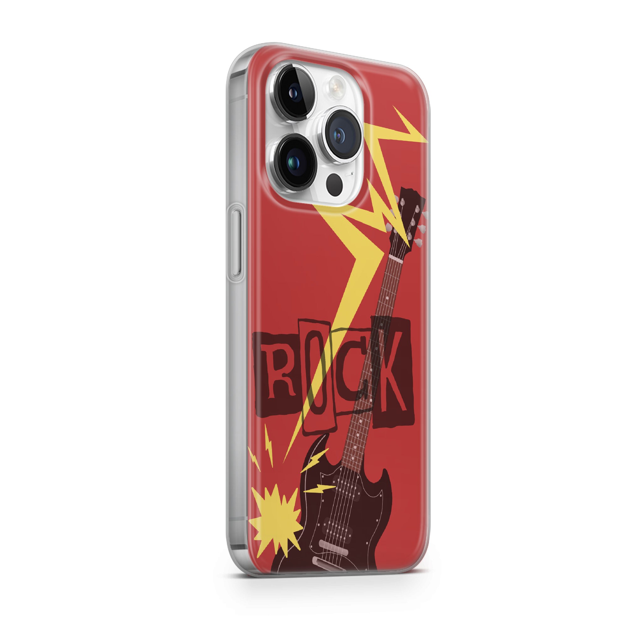 Rock and Roll Phone Case Retro Band Cover for iPhone 15 Pro Max, 14 ...