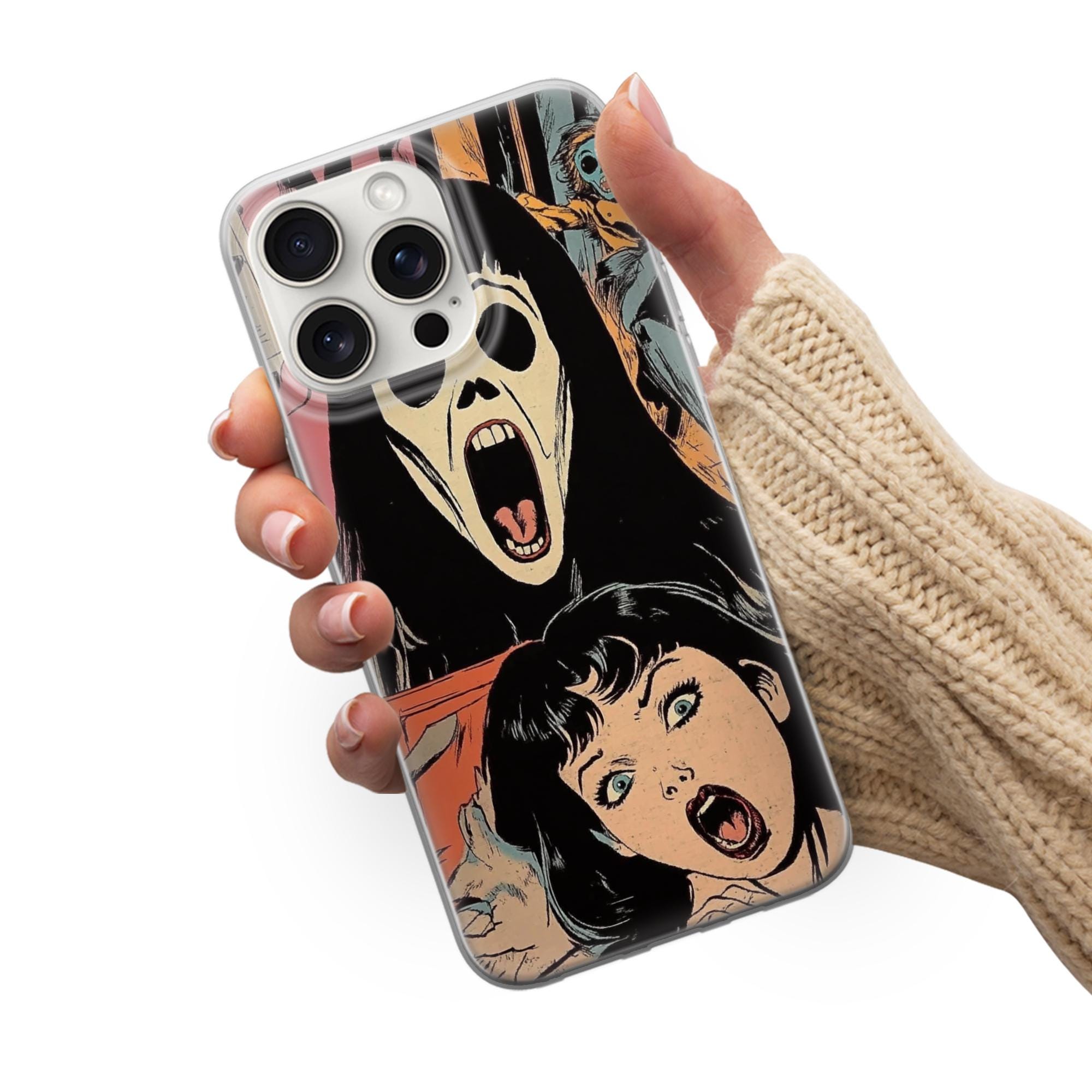 Halloween Spooky Scream Phone Case Horror Movie Comics Cover for iPhone ...