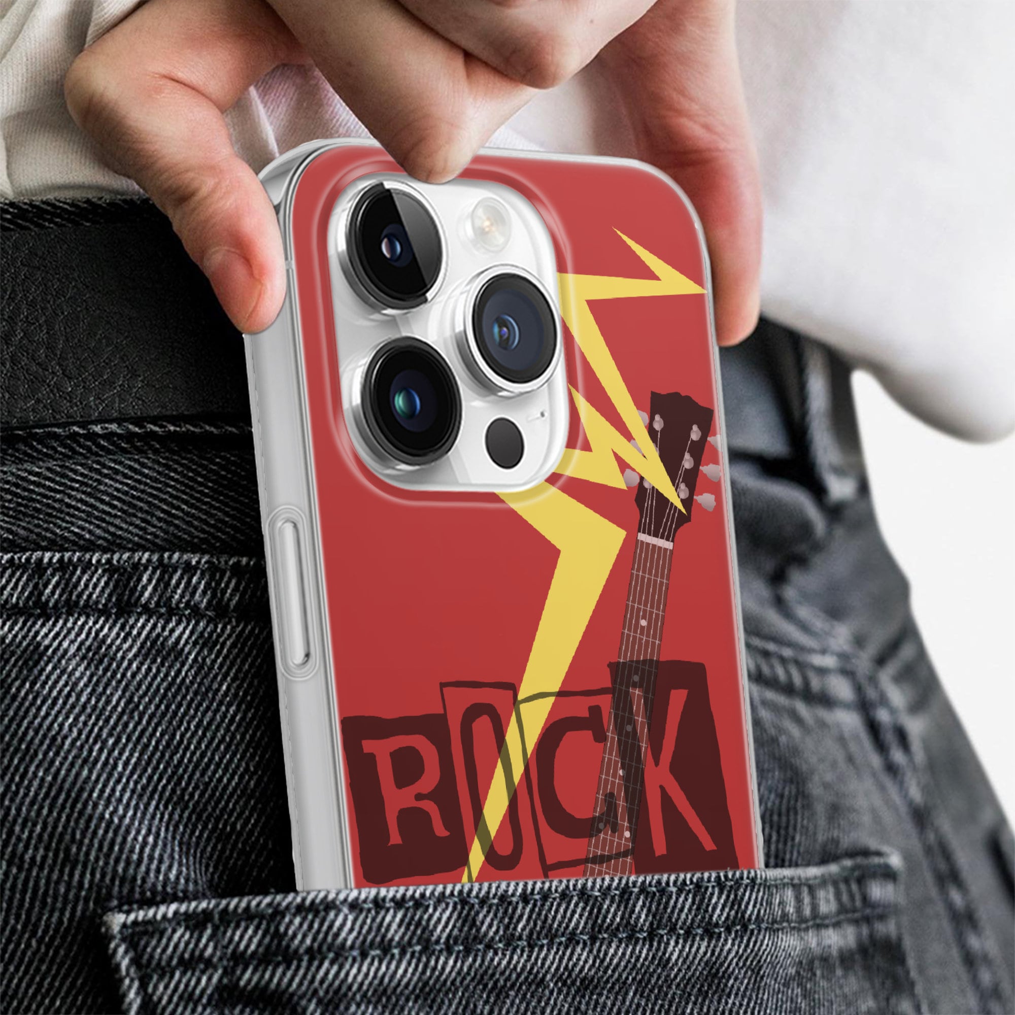 Rock and Roll Phone Case Retro Band Cover for iPhone 15 Pro Max, 14 ...