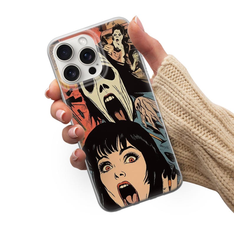 Halloween Spooky Scream Phone Case Horror Movie Comics Cover for iPhone ...