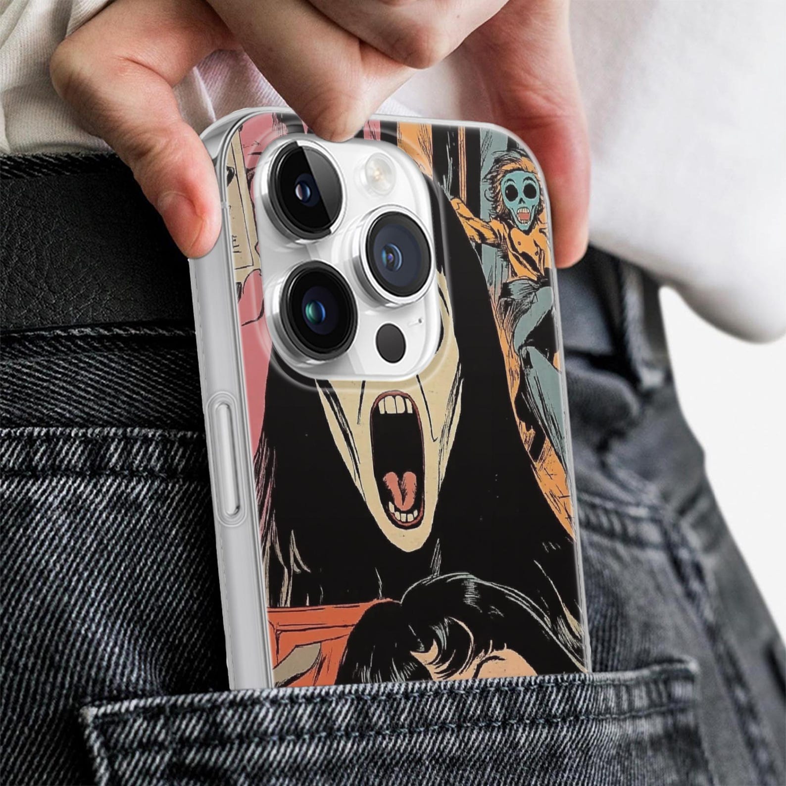 Halloween Spooky Scream Phone Case Horror Movie Comics Cover for iPhone ...