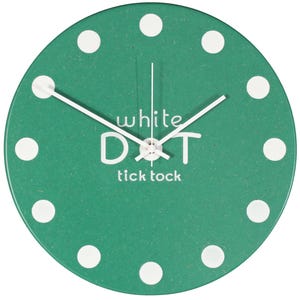 Handmade Clock. White Dot Clock, Spotted Clock, Polka Dot Clock ...