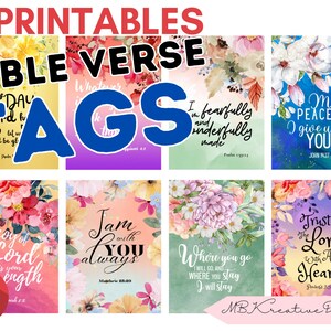 Printable Bible Verse Tags Set #47 - Etsy