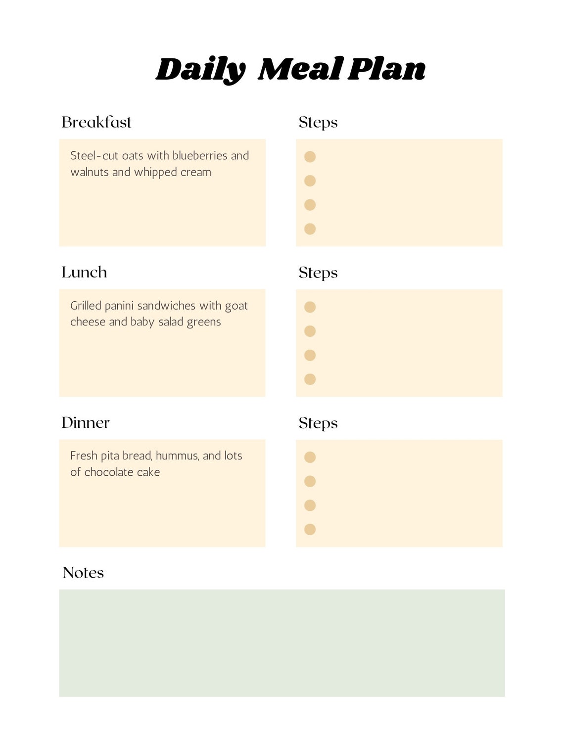 Editable Meal Planner Calorie Tracker Habit Tracker Digital Meal Food ...