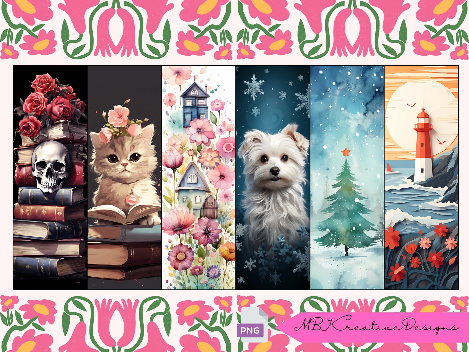 300 Designs - Bookmark Printable Bundle - Etsy