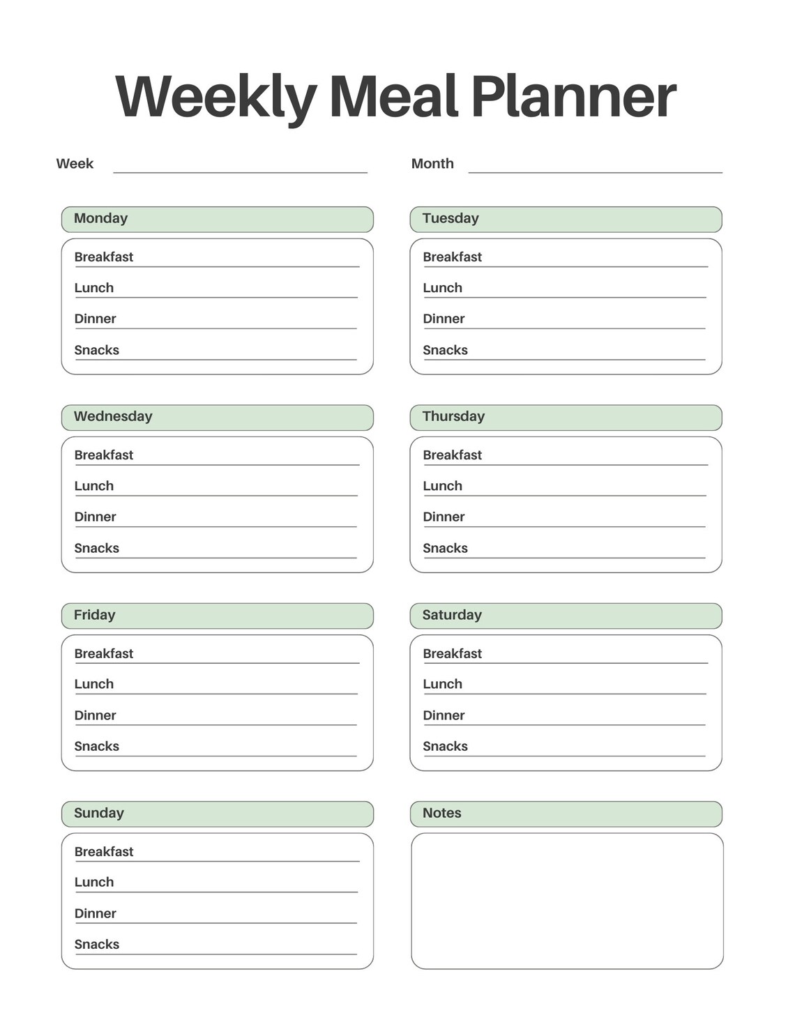 Editable Meal Planner Calorie Tracker Habit Tracker Digital Meal Food ...