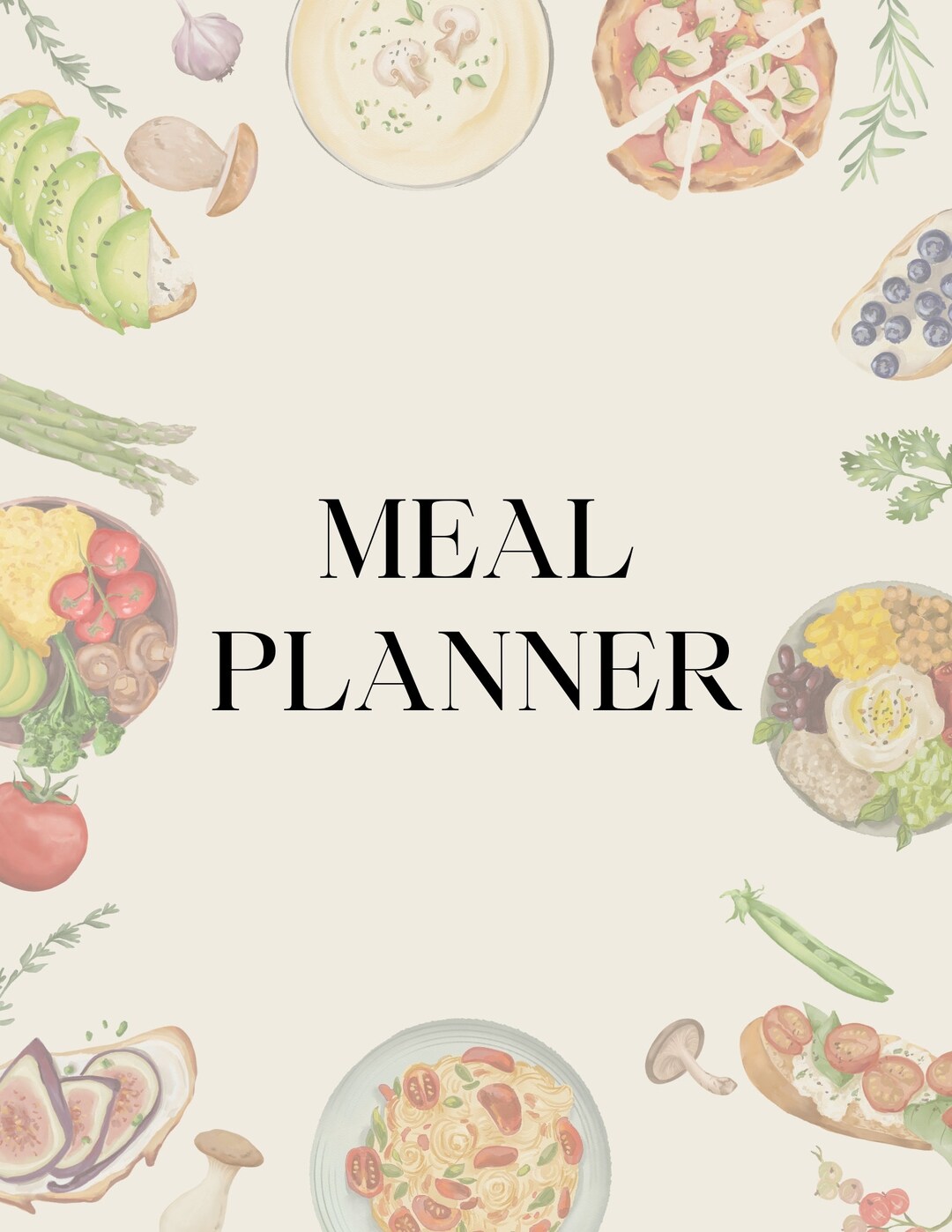 Editable Meal Planner | Calorie Tracker | Habit Tracker | Digital Meal ...
