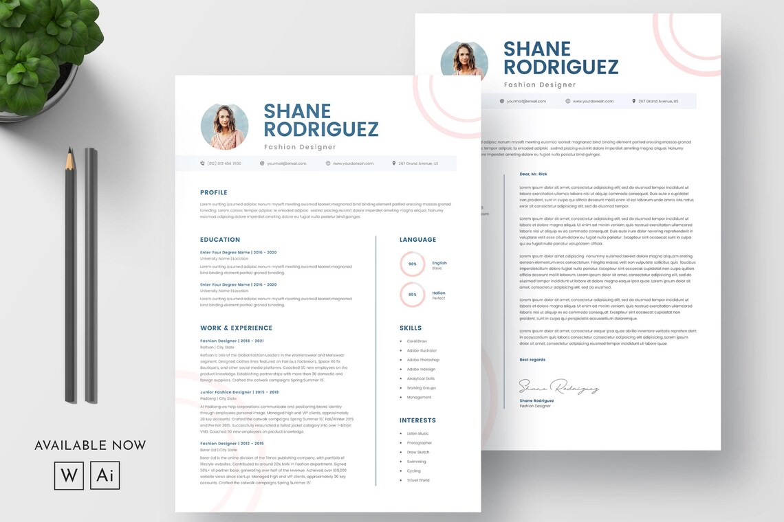 600+ CV Templates - Resume Bundle - Cover Letter Professional ...