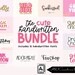 120 Fonts - Handwritten Font Bundle - Etsy
