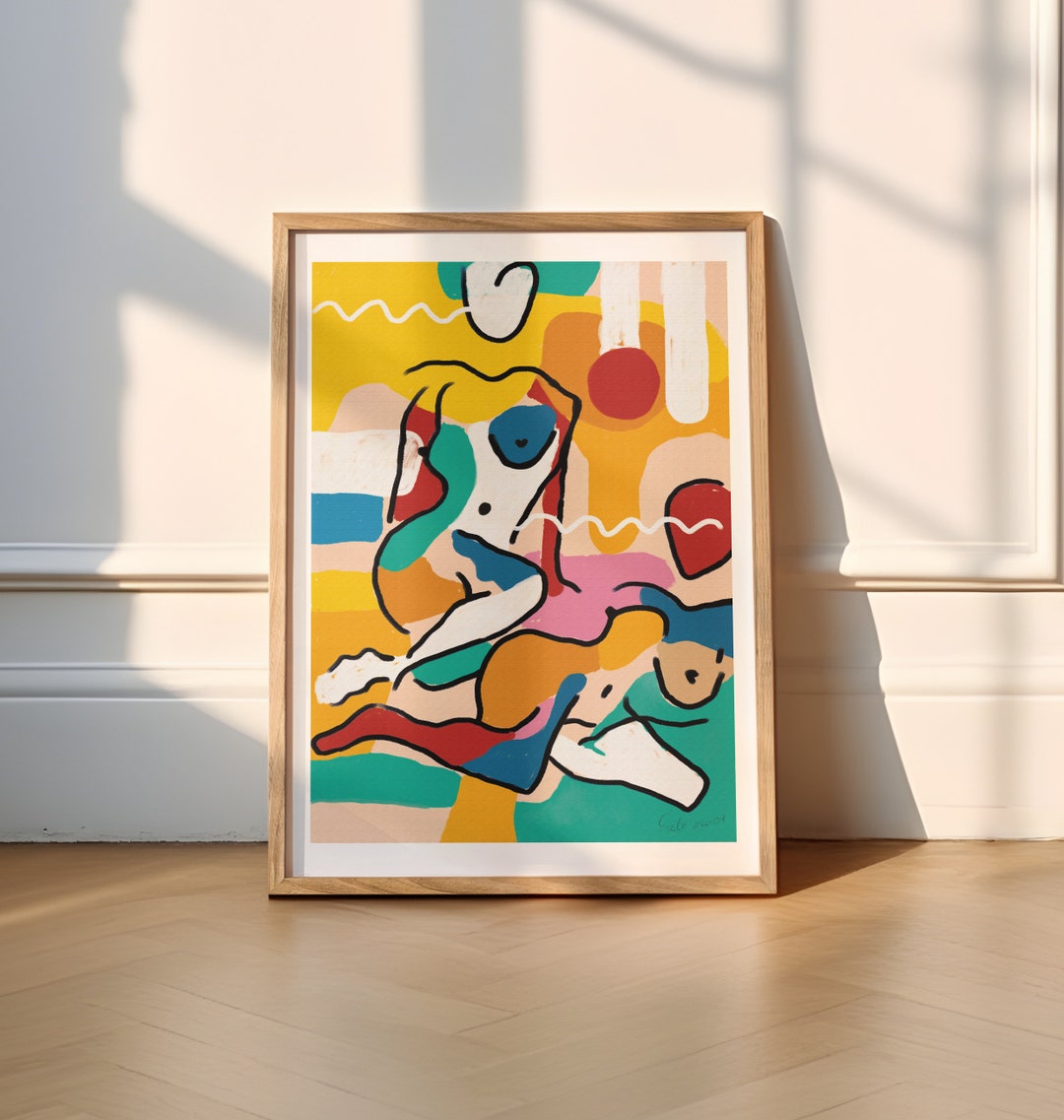 Printable Original Artist Art Poster, Vivid Colour Poster, Digital Art ...