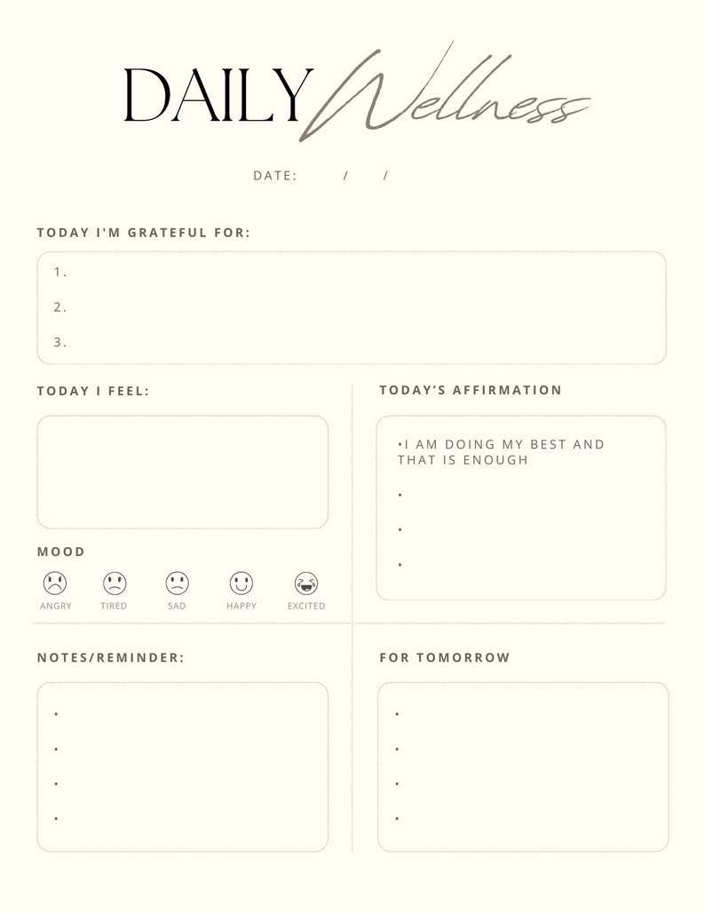 Postpartum Journal - Prompts & Affirmations - Etsy