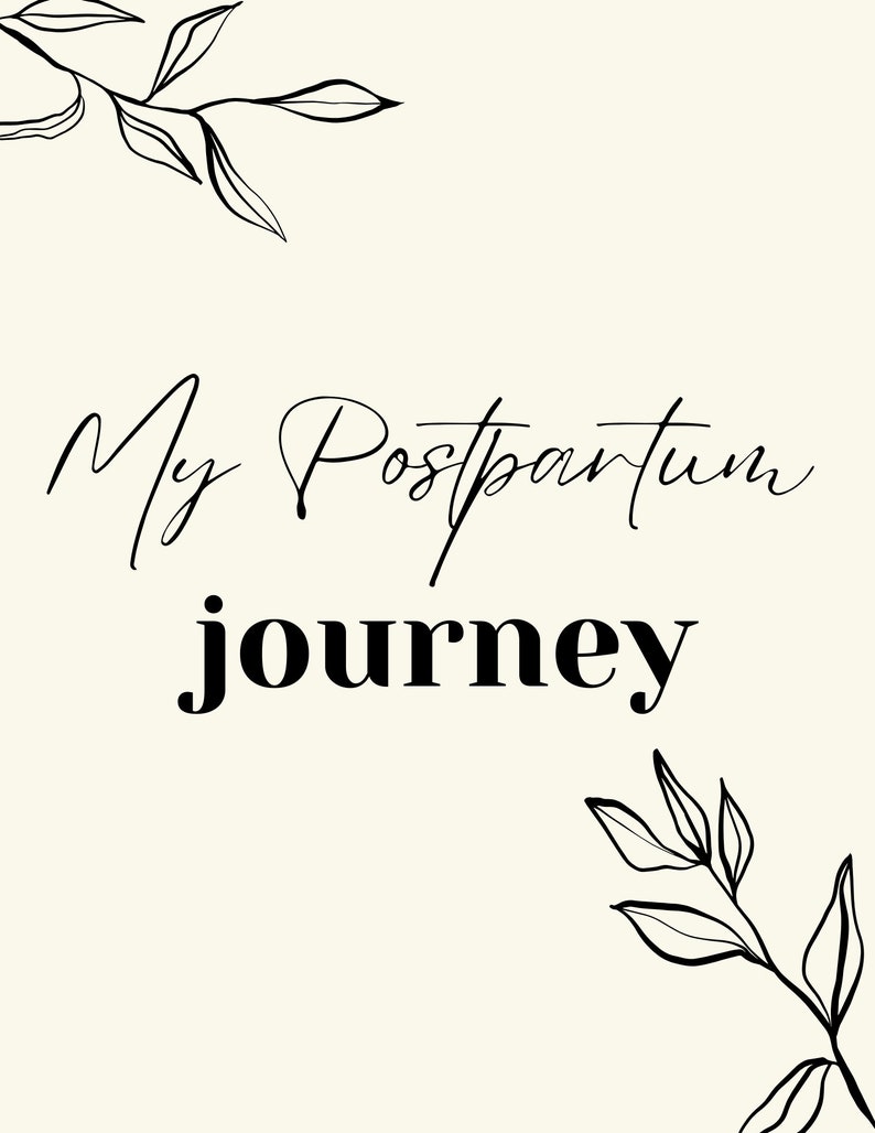Postpartum Journal - Prompts & Affirmations - Etsy