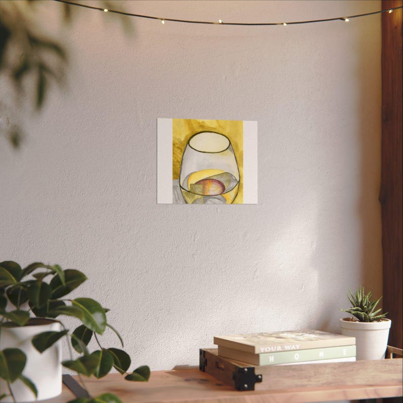 Glass Watercolor Matte Poster - Etsy